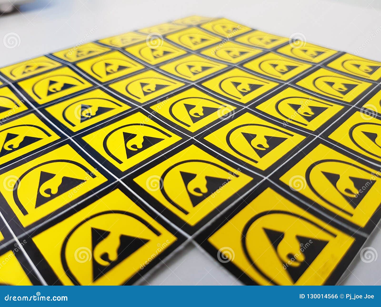 ESD Symbol Label without Texture for Electrostatic Sensitive De Stock ...