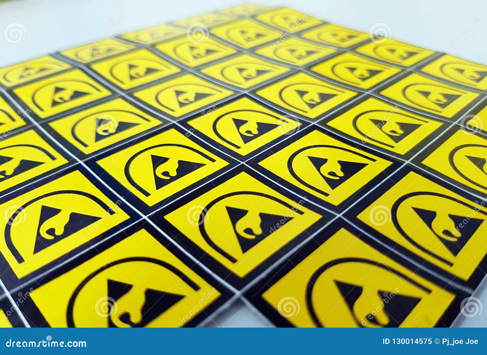 ESD Symbol Label Without Texture For Electrostatic Sensitive De Royalty ...