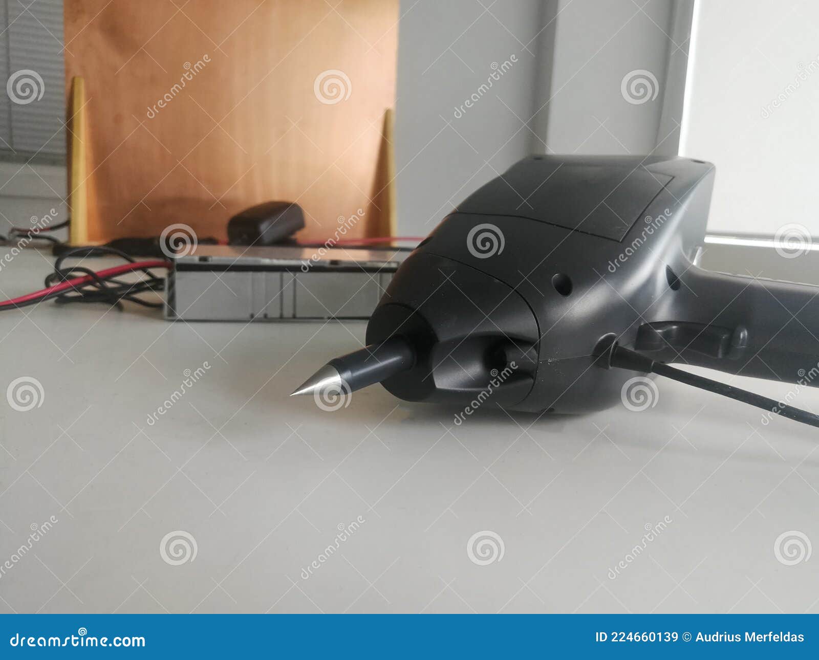 ESD test in the EMC lab stock image. Image of electrostatic - 224660139