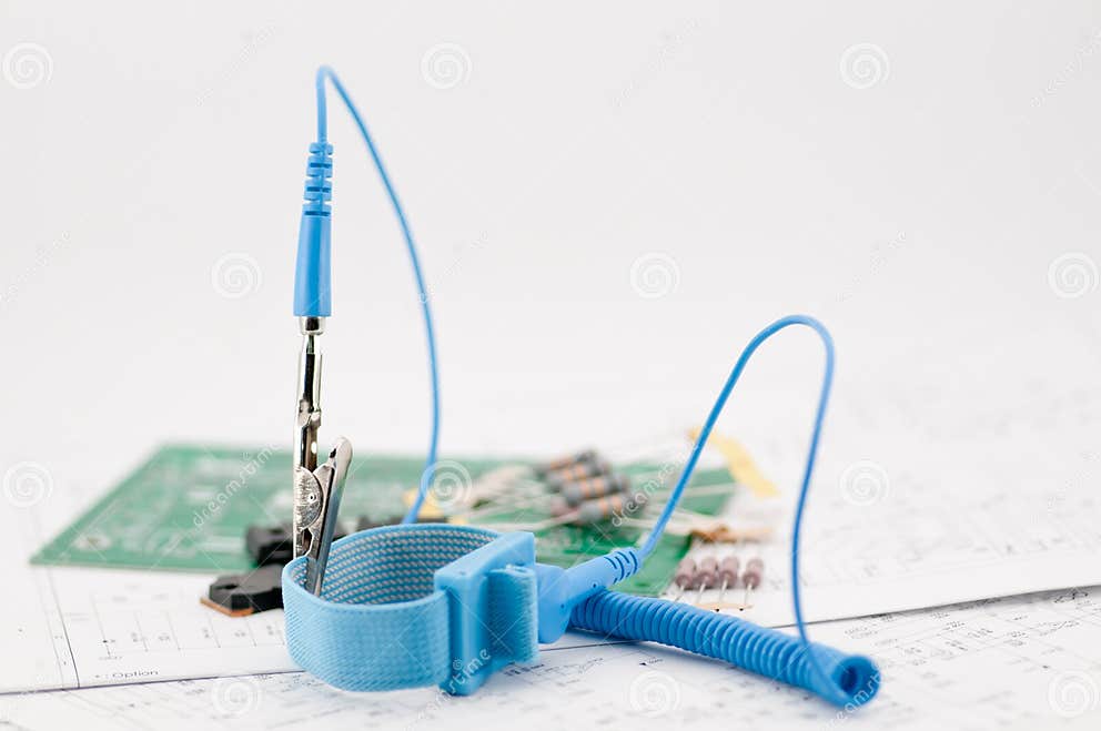 ESD Wrist-Trap stock image. Image of electrical, component - 17104715