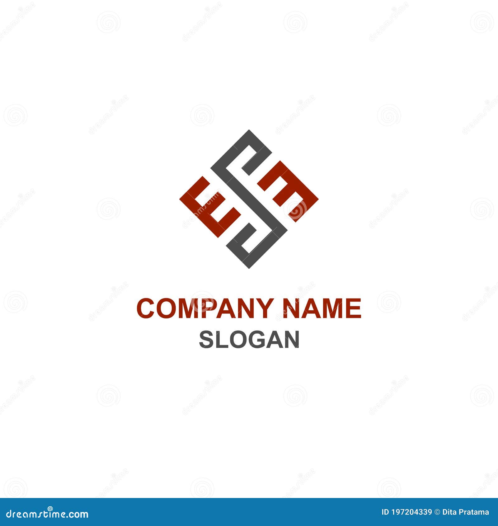 ESE Letter Initial Logo, Square Shape Which Forming E S and E Letter ...