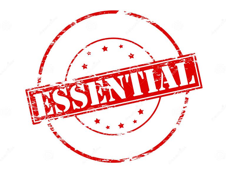 Esential stock illustration. Illustration of grunge, word - 92047325