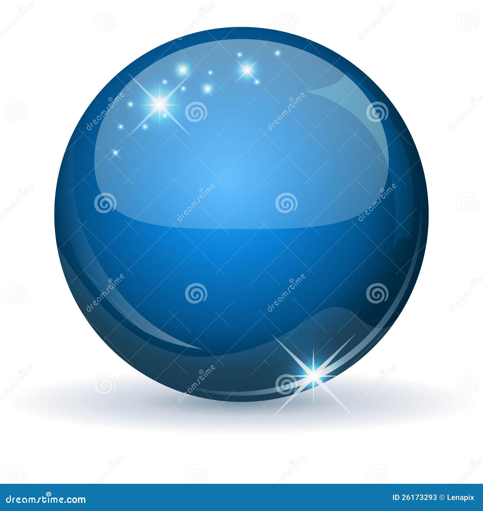 Esfera brillante azul ilustración del vector. Ilustración de fondos ...