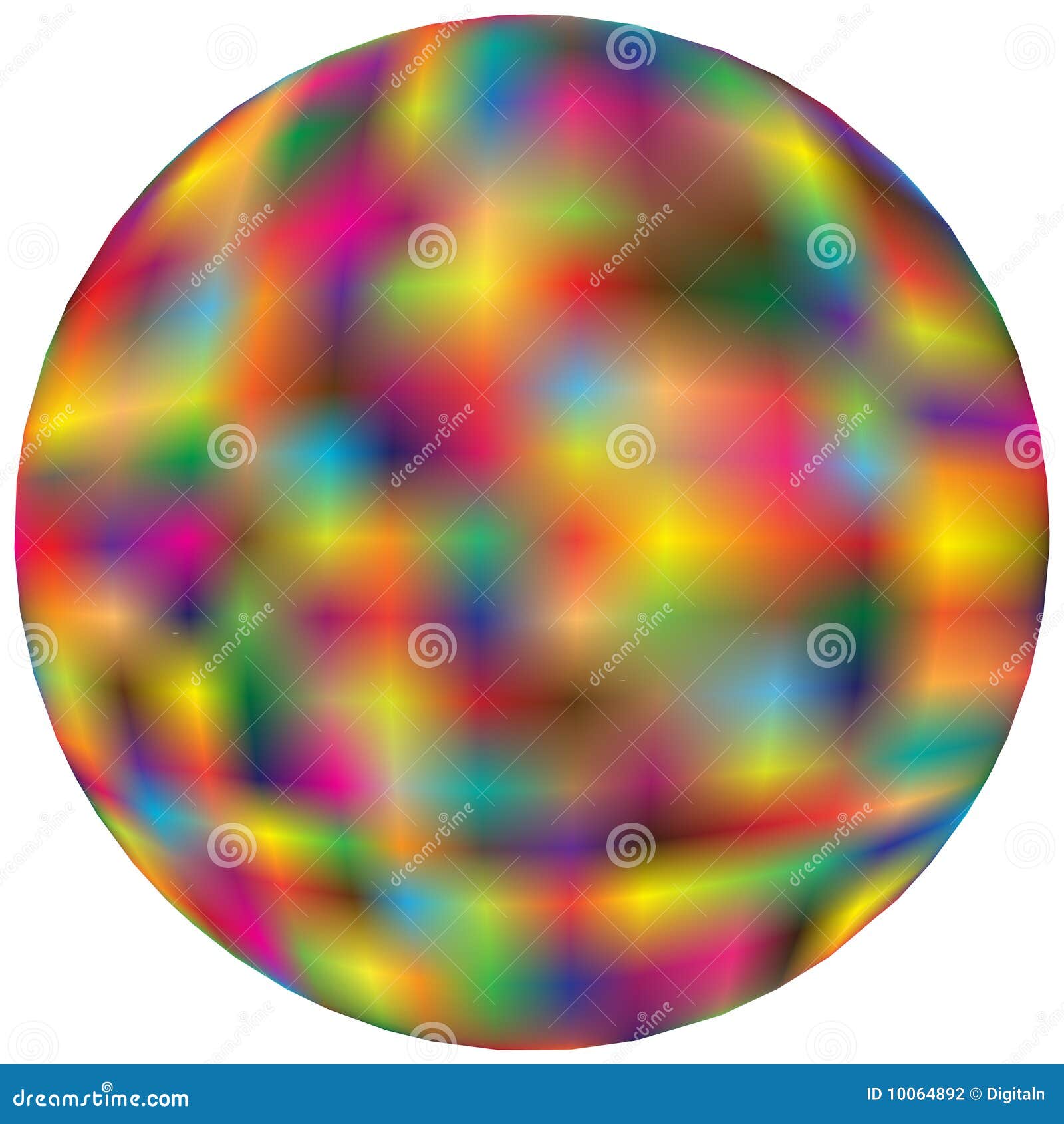 Esfera colorida ilustração do vetor. Ilustração de chamativo - 10064892