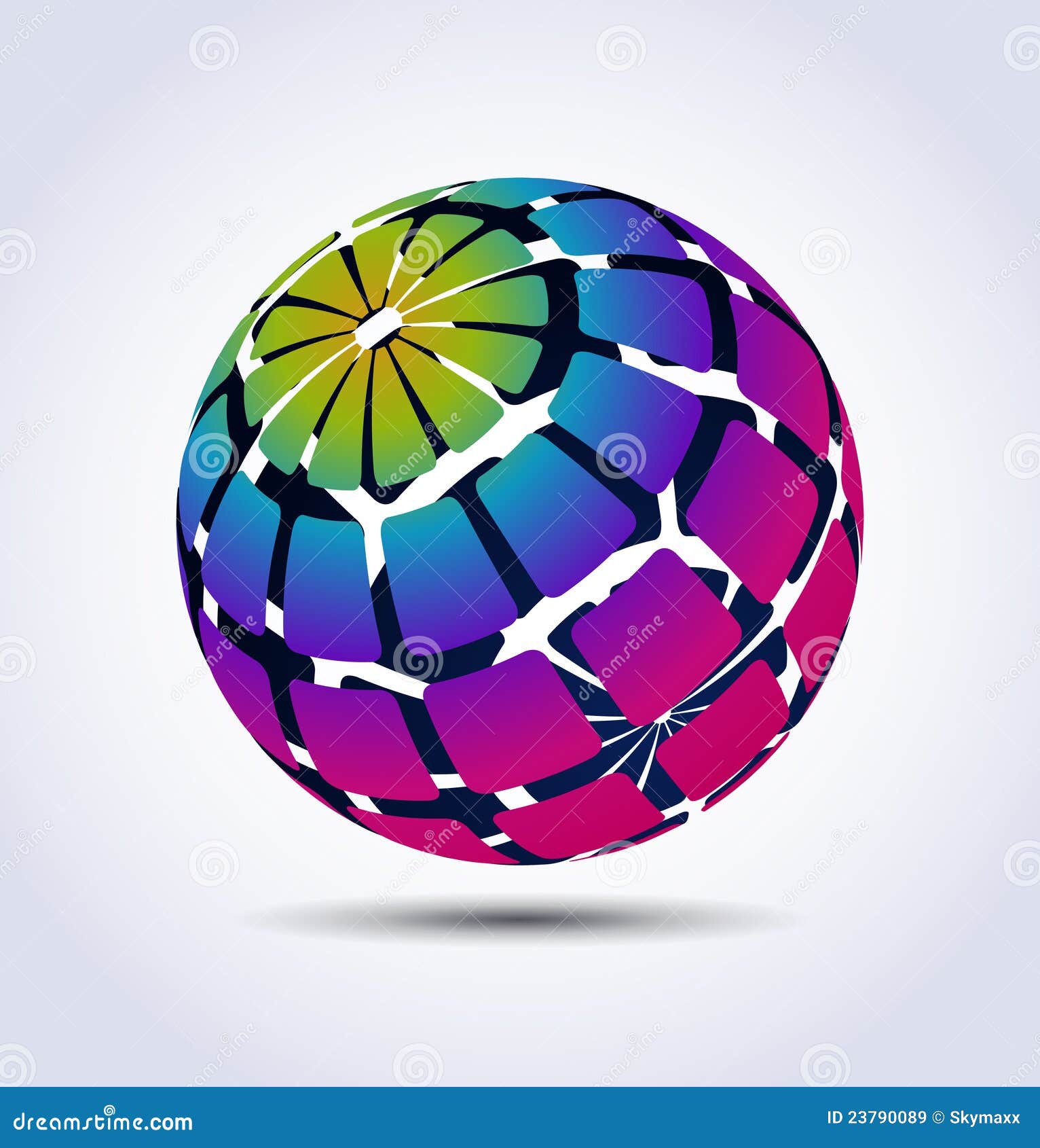 Esfera colorida del vector ilustración del vector. Ilustración de ...