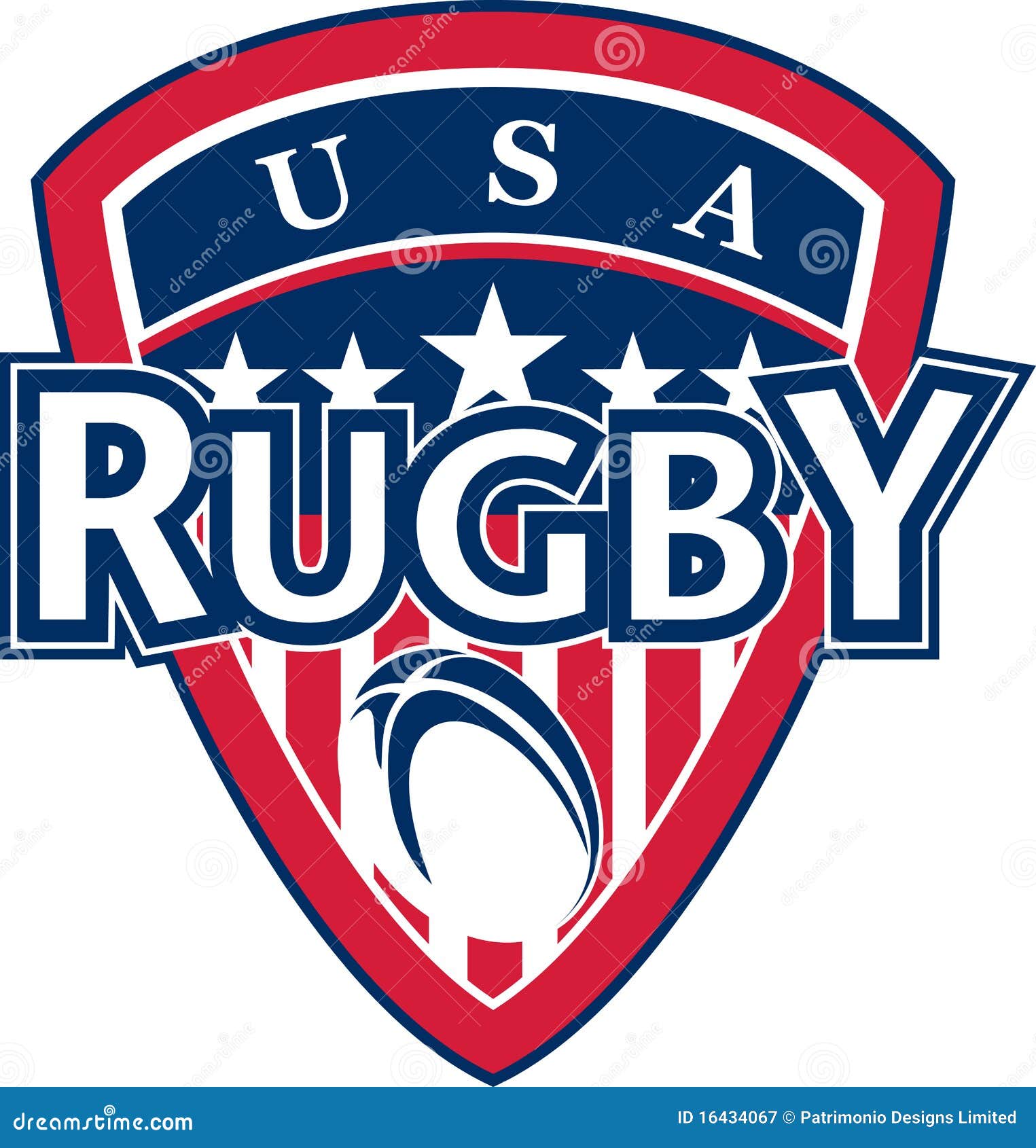 Esfera De Rugby EUA Americanos Ilustração Stock - Ilustração de unido ...