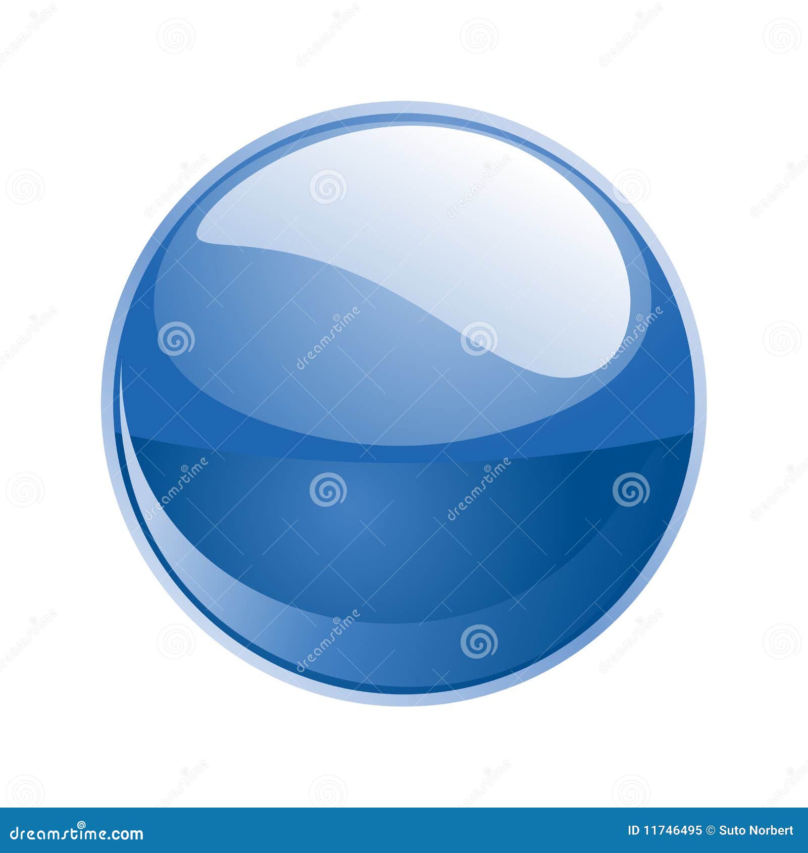 Esfera del azul del vector ilustración del vector. Ilustración de ...