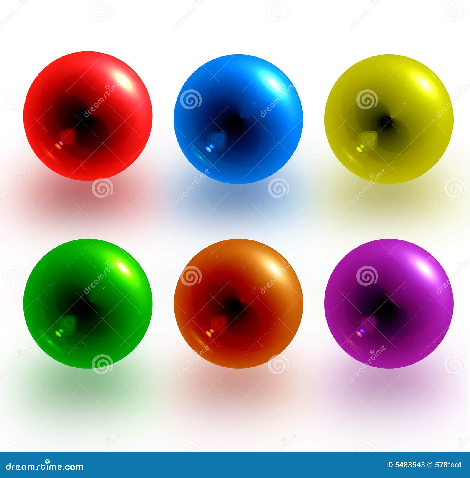 Esfera del color stock de ilustración. Ilustración de anaranjado - 5483543