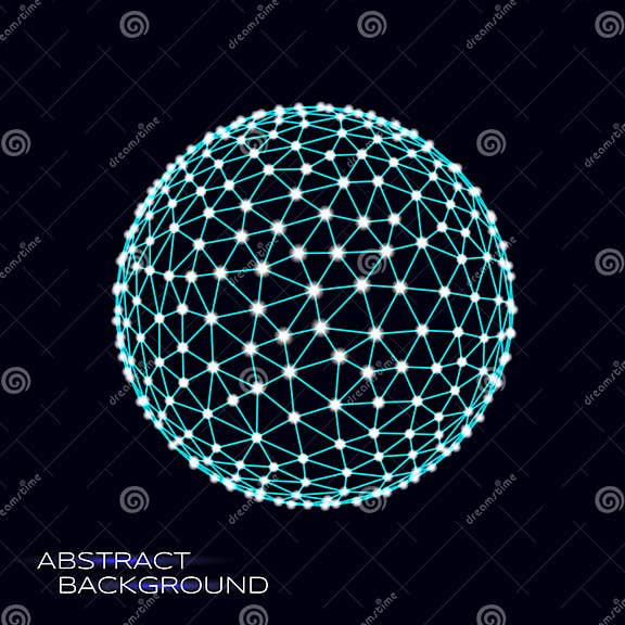 Esfera del vector 3d ilustración del vector. Ilustración de digital ...