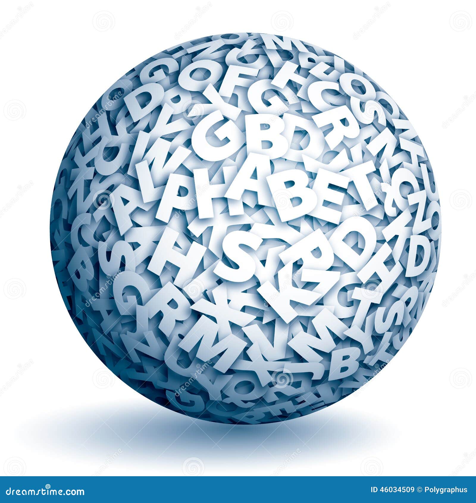 Esfera Del Vector De Letras Ilustración del Vector - Ilustración de ...