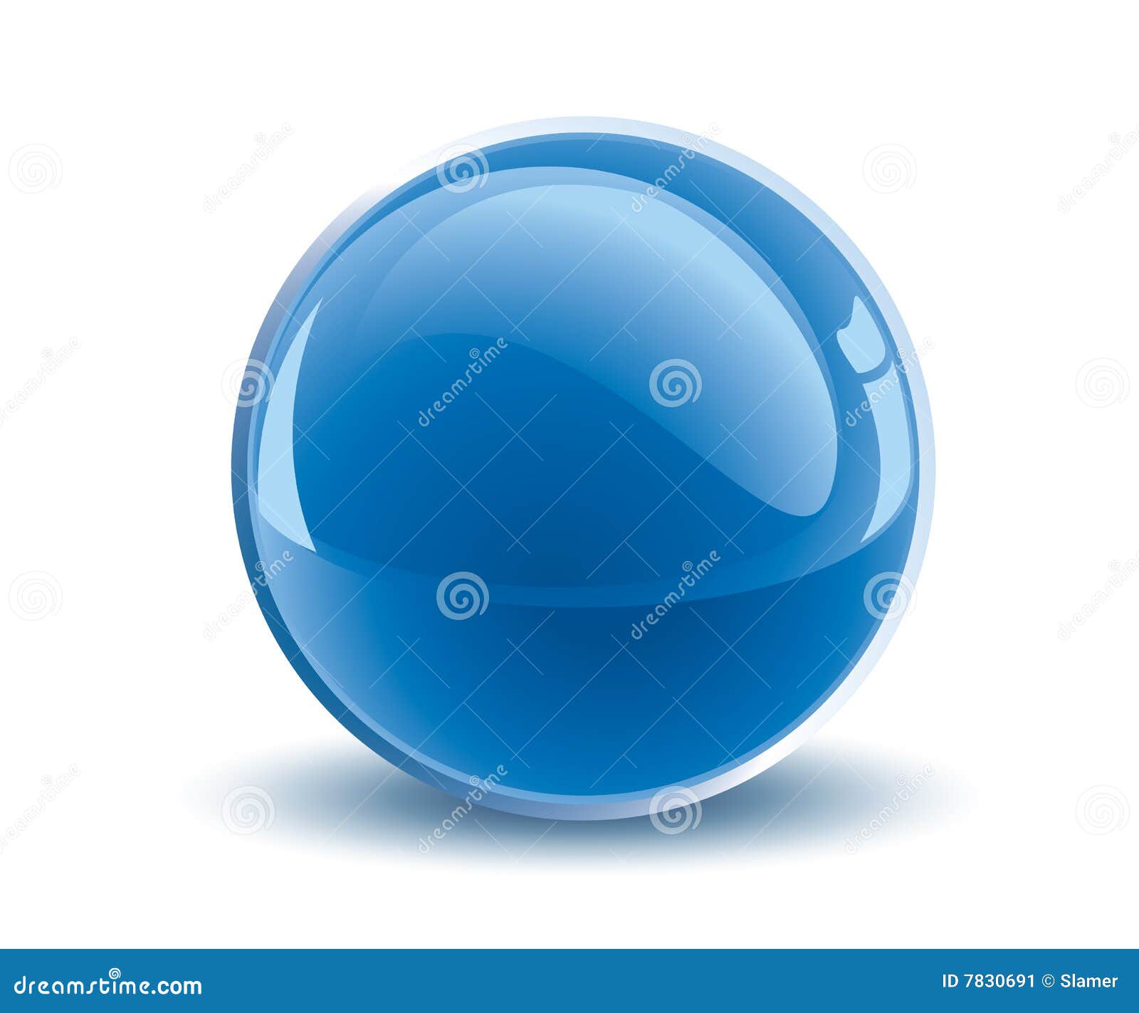 Esfera do azul do vetor 3d ilustração do vetor. Ilustração de citrino ...