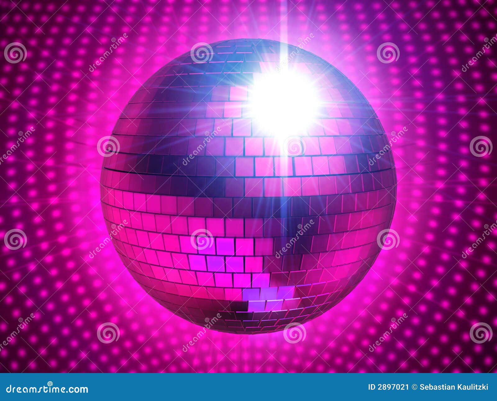 Esfera rosada del disco stock de ilustración. Ilustración de ...