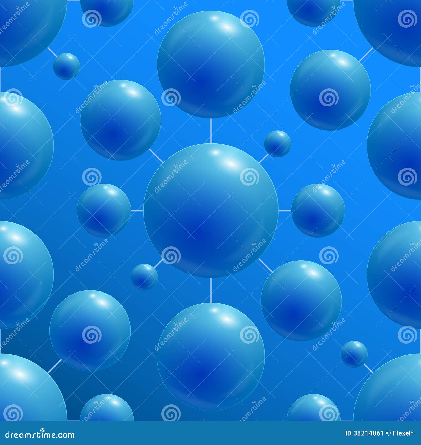 Esferas azules ilustración del vector. Ilustración de empuje - 38214061