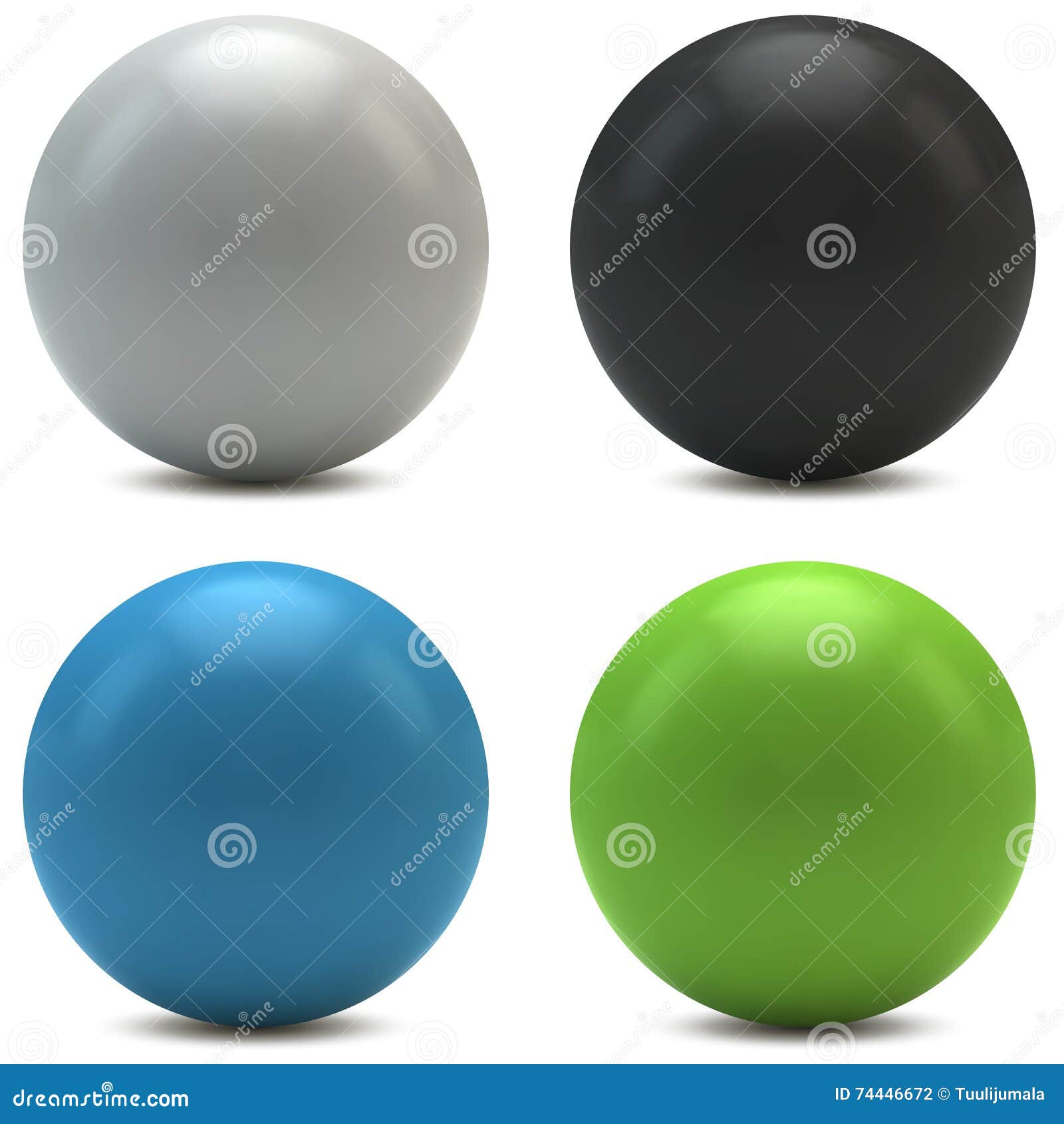 Esferas Del Plástico Del Color Ilustración del Vector - Ilustración de ...