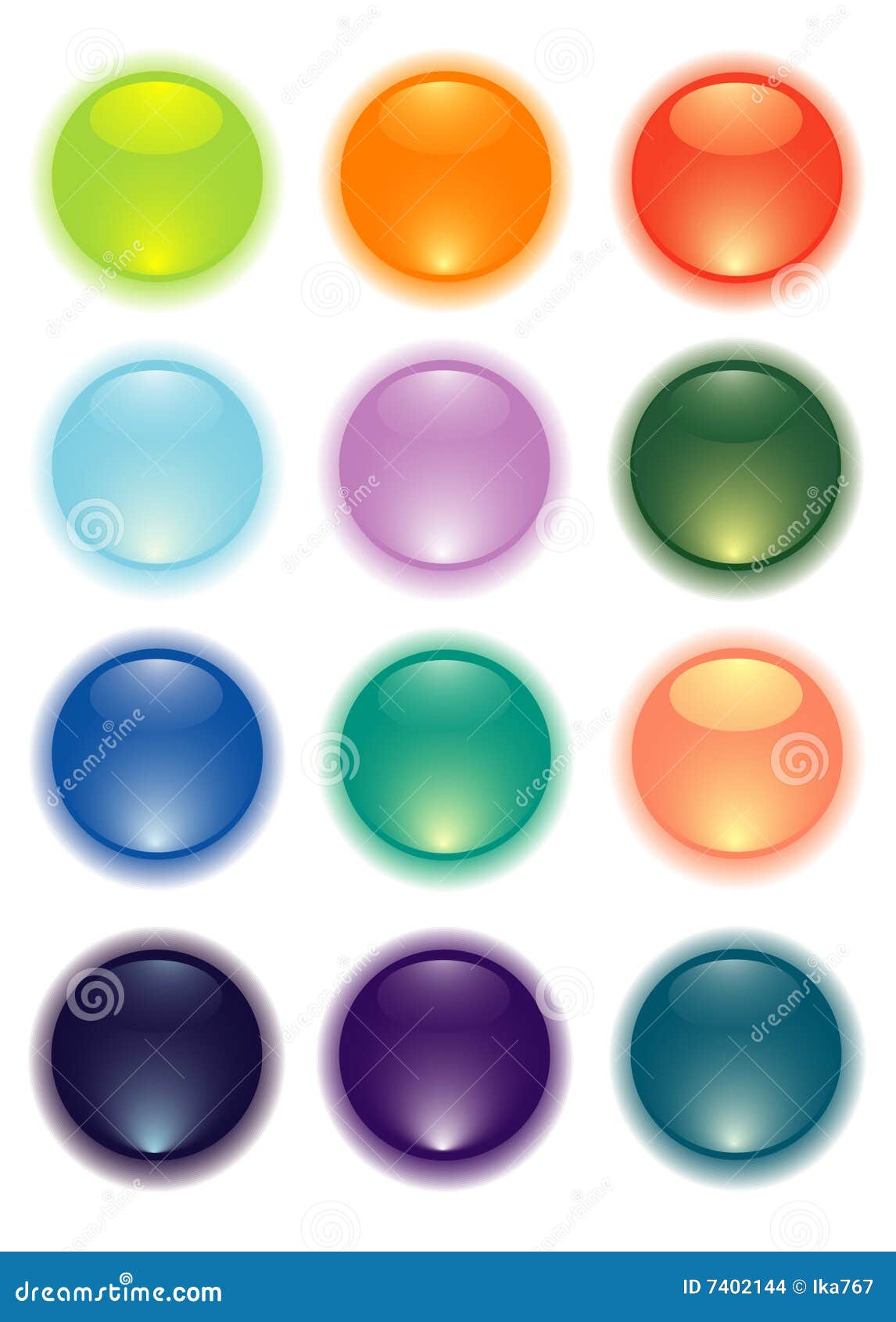 Esferas del vector ilustración del vector. Ilustración de muestra - 7402144