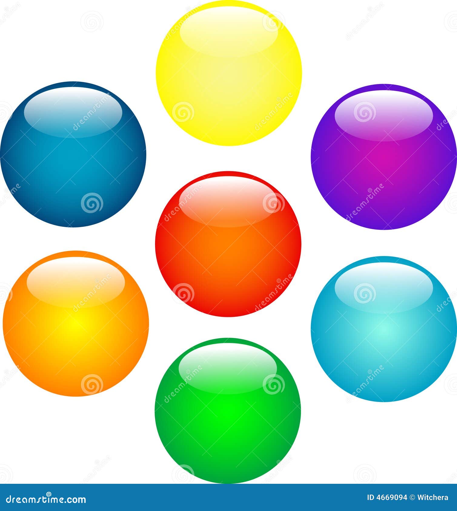 Esferas Multi-coloured ilustração stock. Ilustração de colorido - 4669094