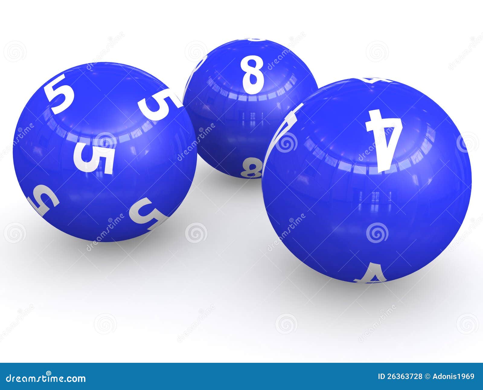 Esferas Numeradas Da Lotaria Ilustração Stock - Ilustração de ...