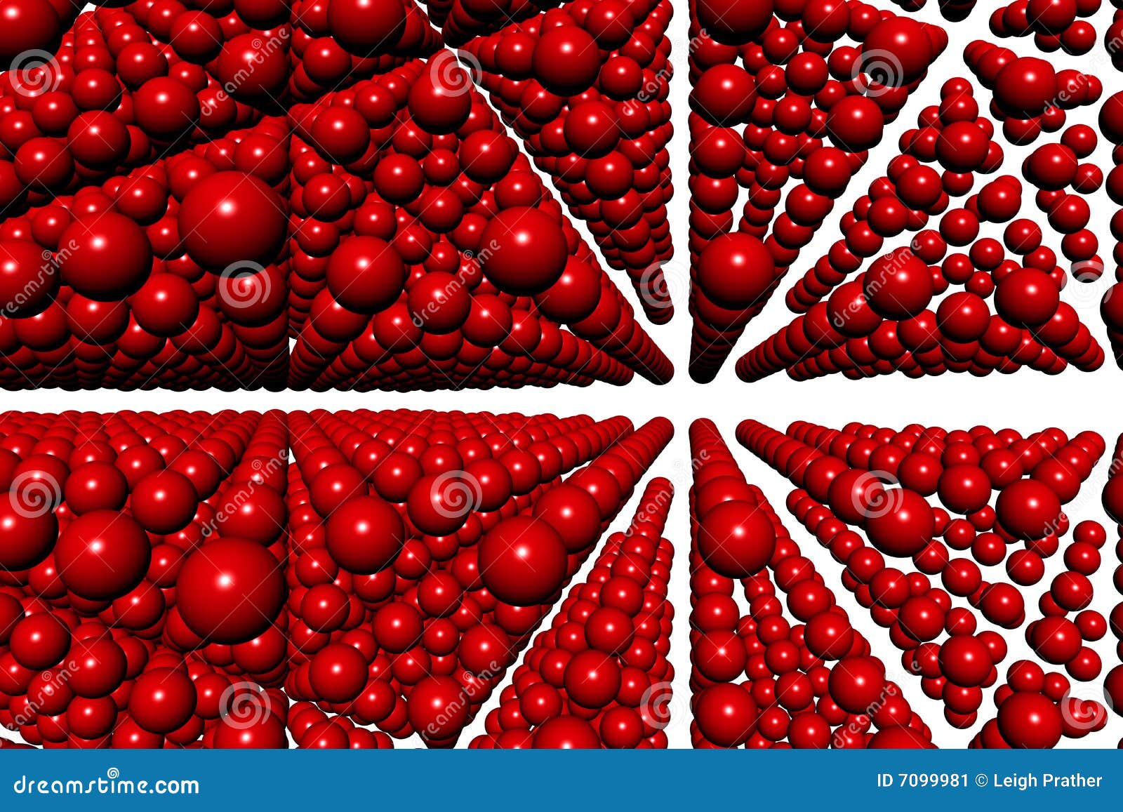 Esferas rojas stock de ilustración. Ilustración de plata - 7099981