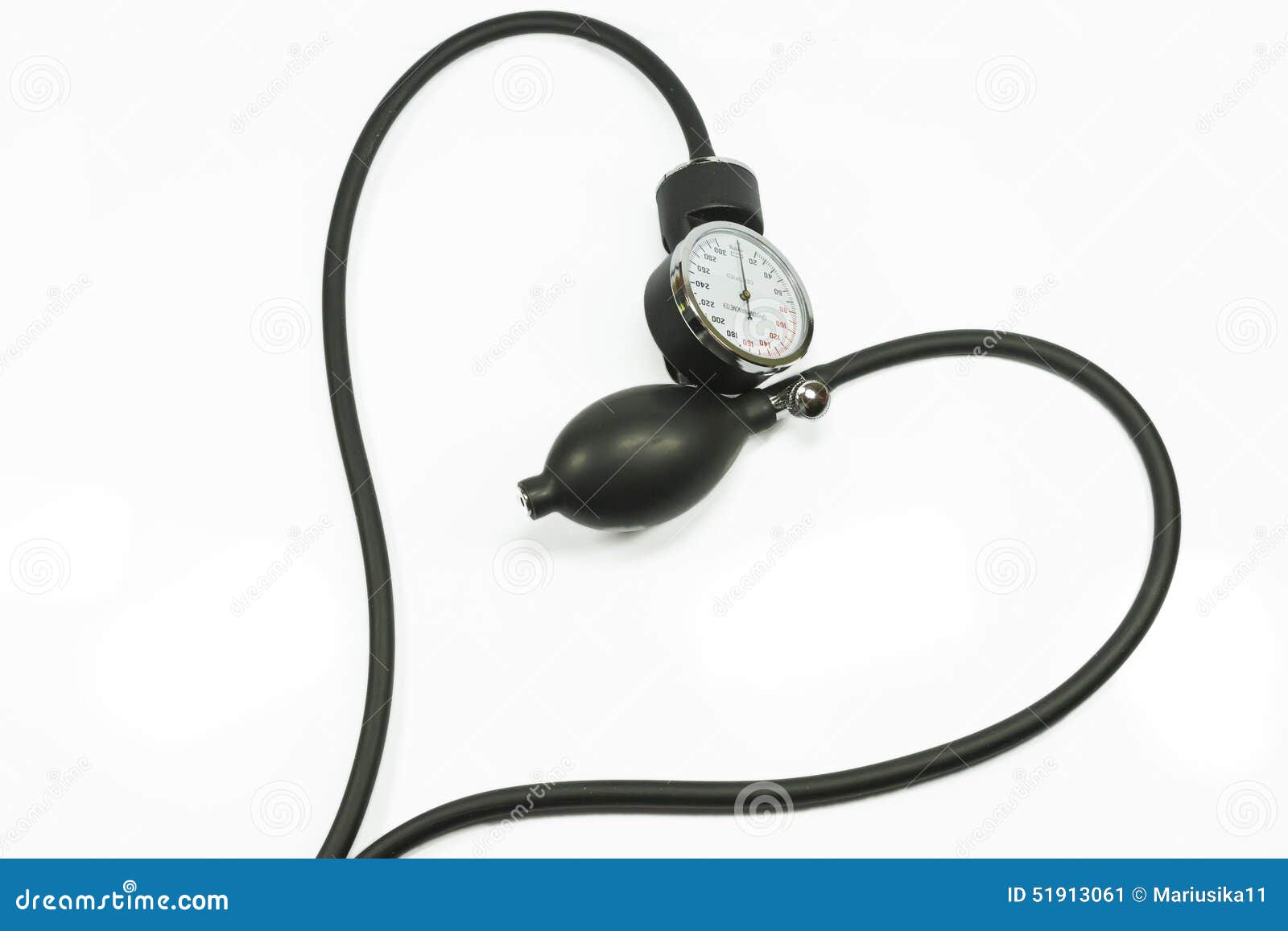 Esfigmómetro En Forma De Corazón Imagen de archivo - Imagen de manual ...