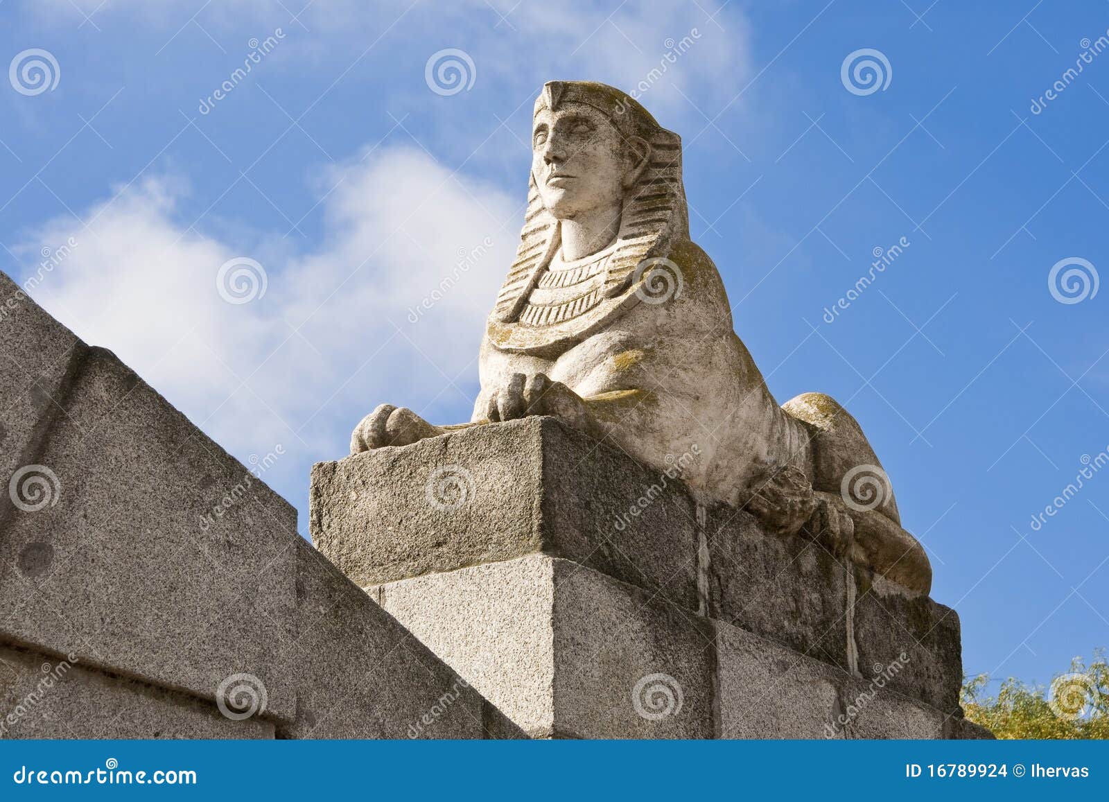 Esfinge foto de archivo. Imagen de potencia, estatua - 16789924