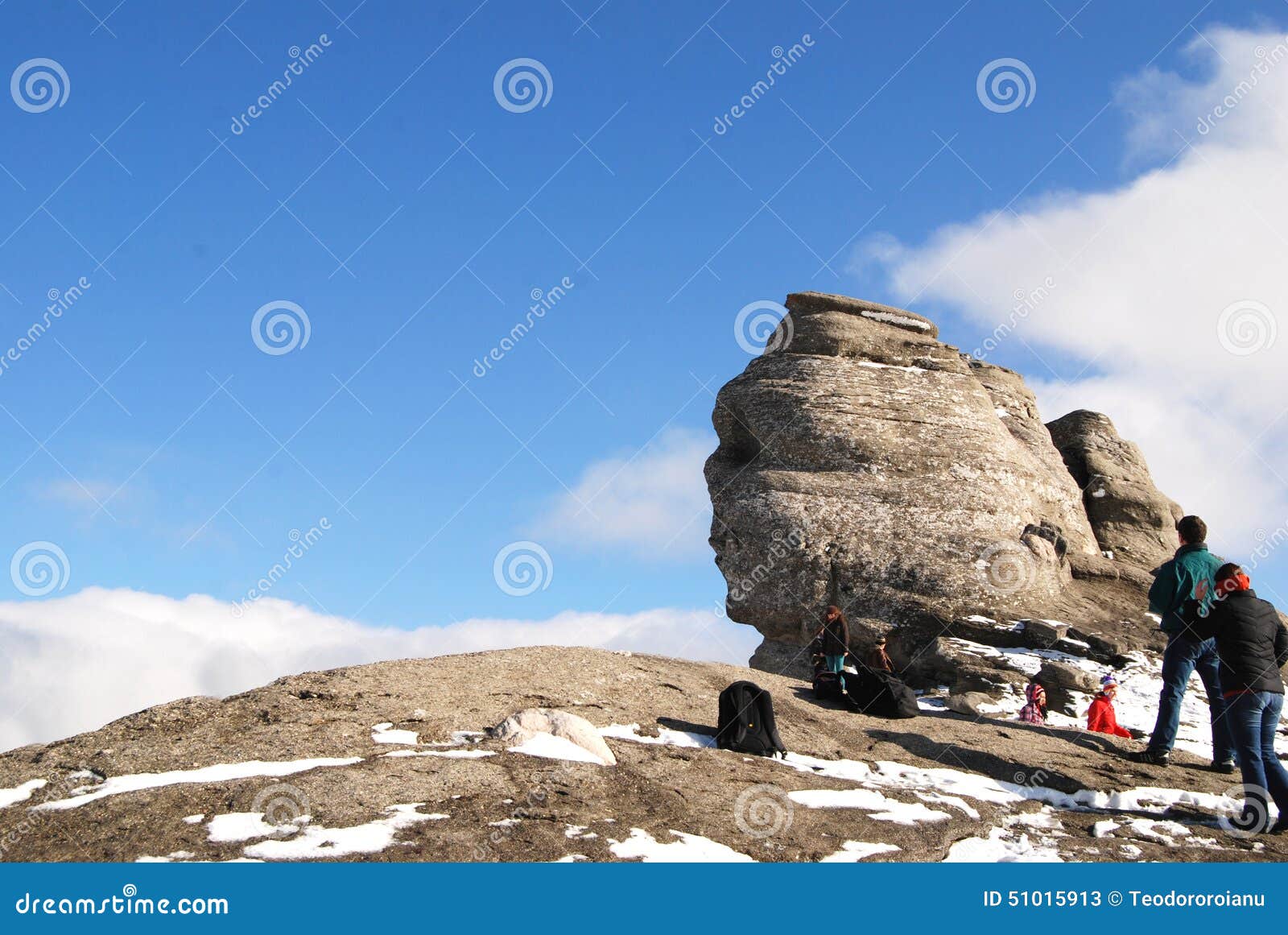 Esfinge Del Parque Natural De Bucegi Foto de archivo editorial - Imagen ...
