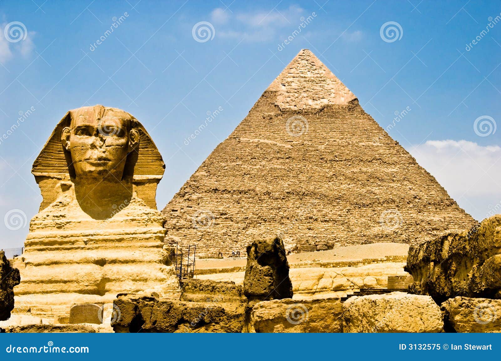 Esfinge Egipcia Que Guarda Phara Imagen de archivo - Imagen de muerte ...