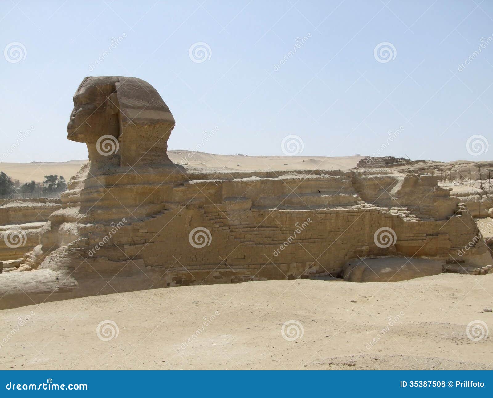 Esfinge em Egito foto de stock. Imagem de obsoleto, monumento - 35387508