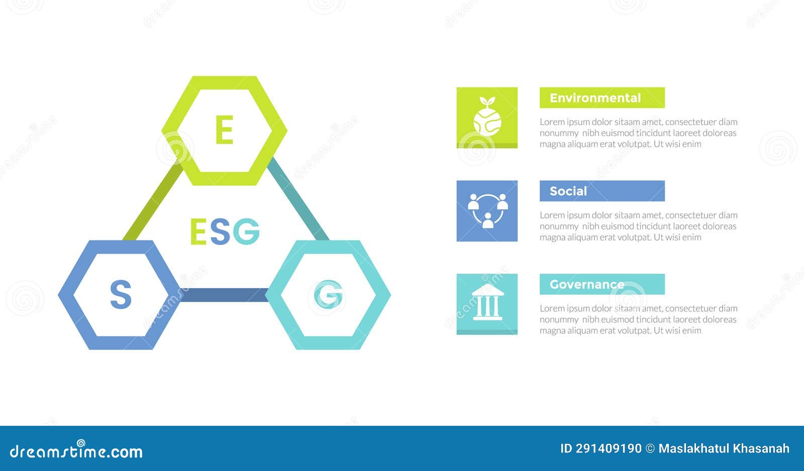 Esg Environmental Social Governance Infographics Template Diagram with ...