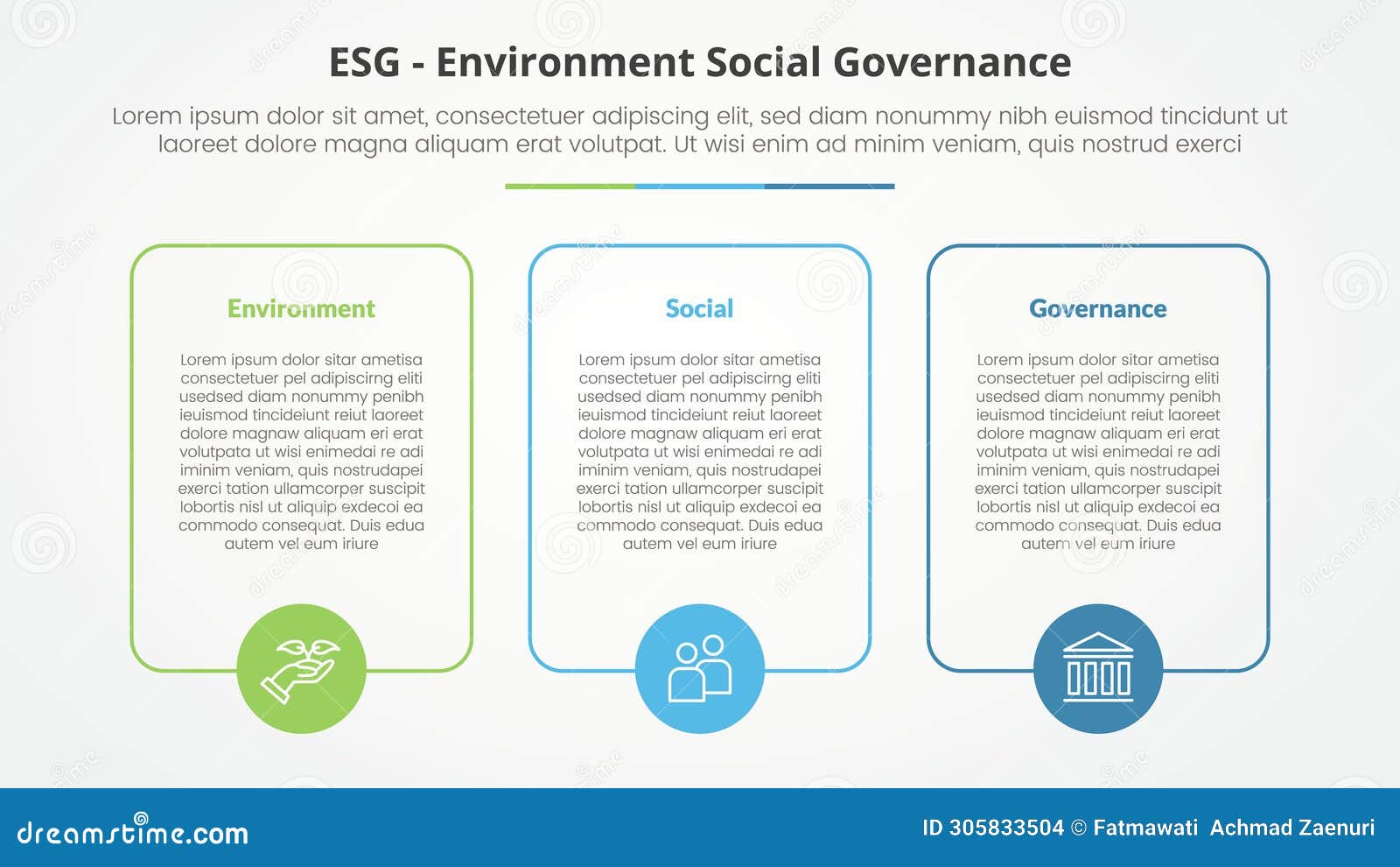 ESG Frameworks Infographic Concept For Slide Presentation With Big Box ...