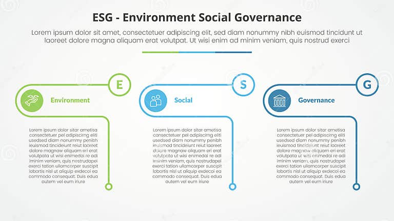 ESG Frameworks Infographic Concept for Slide Presentation with Creative ...