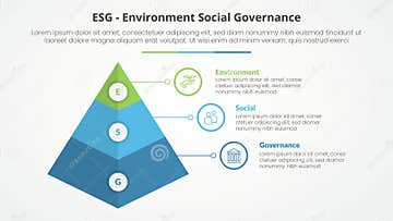 ESG Frameworks Infographic Concept for Slide Presentation with 3d ...