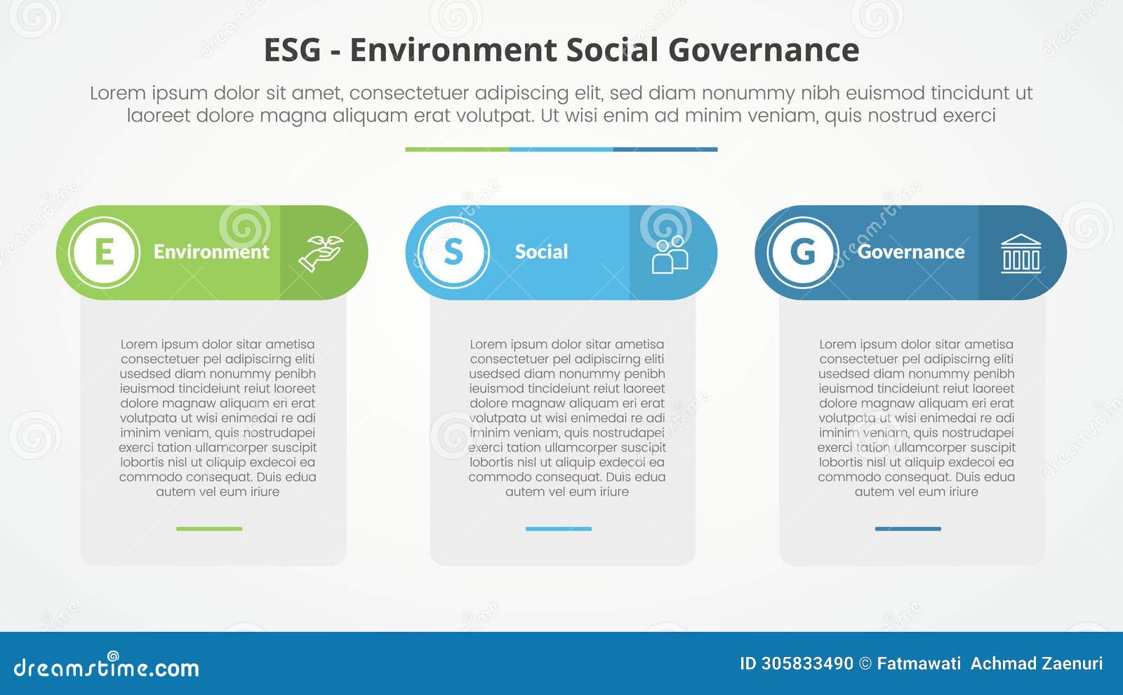 ESG Frameworks Infographic Concept For Slide Presentation With Table ...