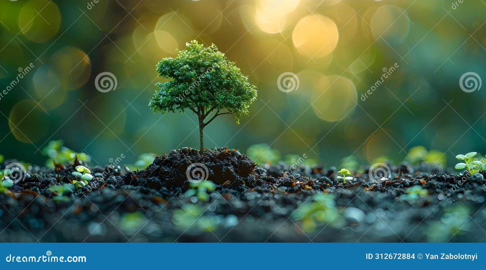 ESG Symbol on Green Network Background with Tree Icon and Text Space ...