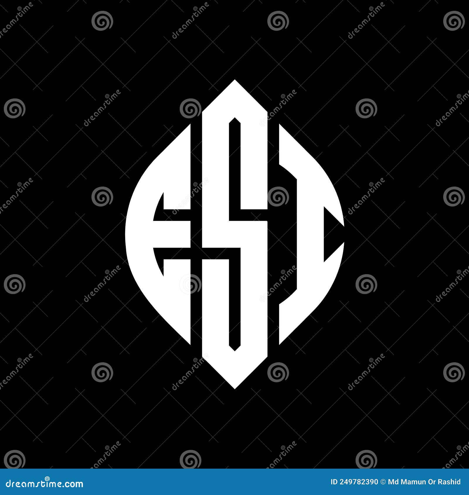 ESI Circle Letter Logo Design with Circle and Ellipse Shape. ESI ...