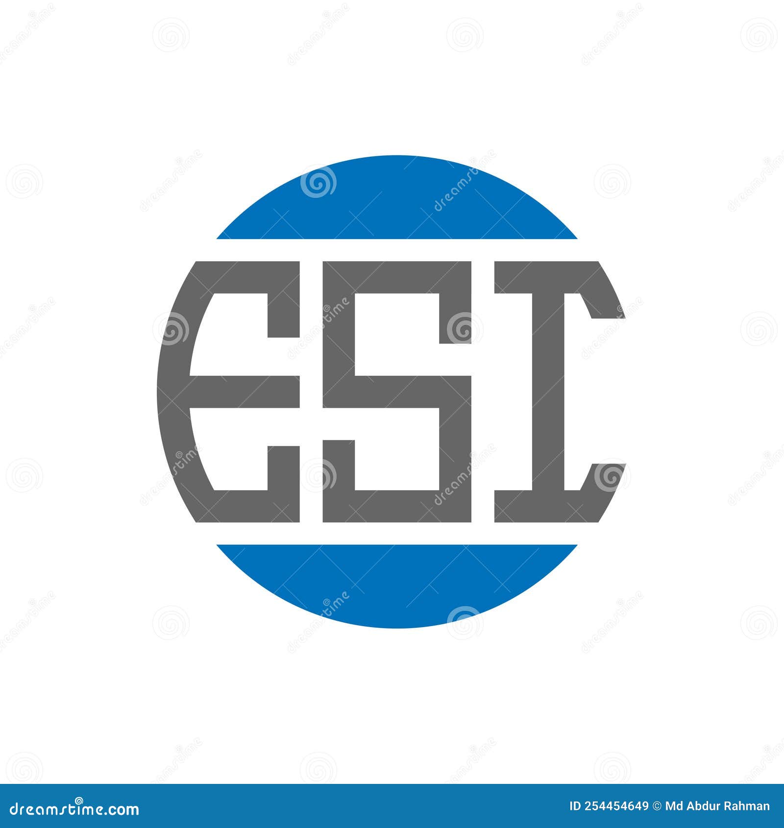 ESI Letter Logo Design On White Background. ESI Creative Initials ...