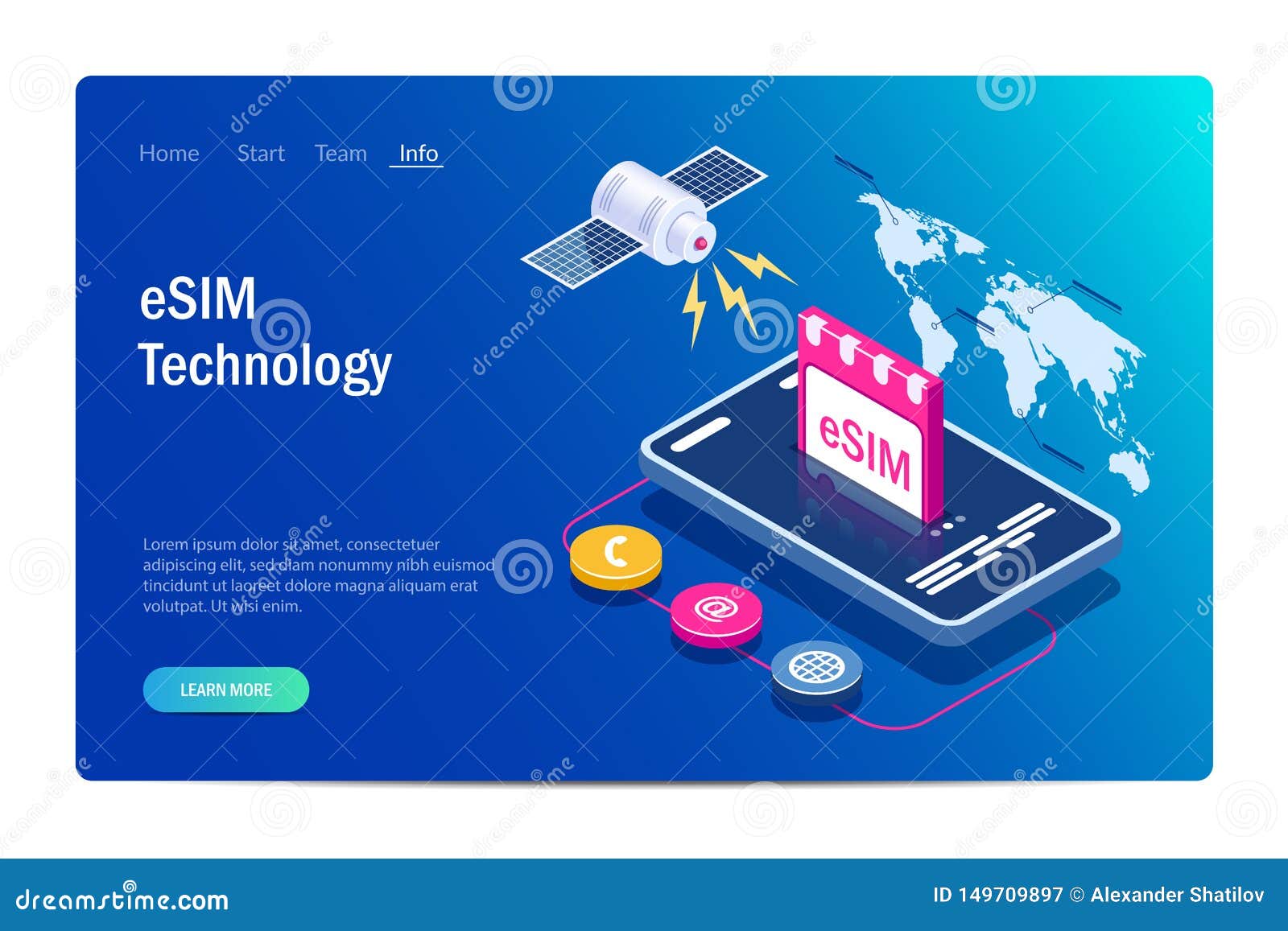 ESIM Card Chip Sign. Embedded SIM Concept. New Mobile Communication ...