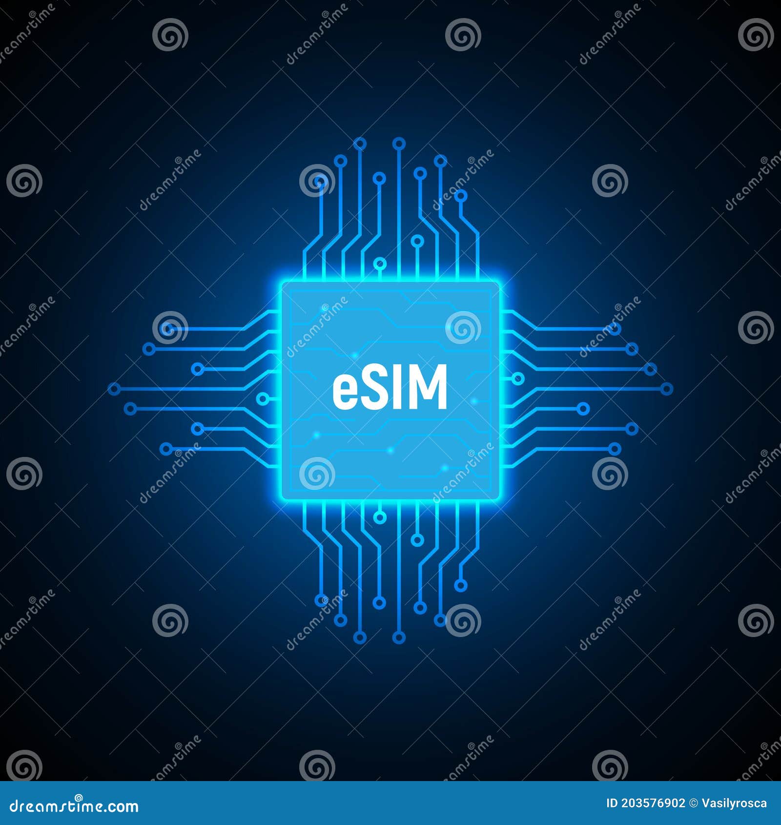 5G Cellular Mobile Communication Blue Logo Background With Global ...