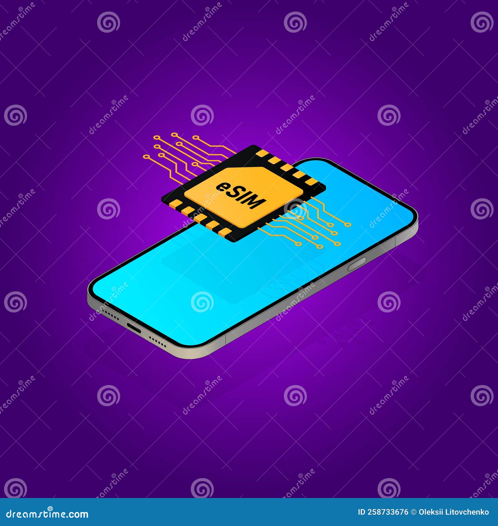 ESIM. Embedded SIM Card Concept Stock Vector - Illustration of cartoon ... ESIM. Embedded SIM Card Concept Stock Vector - Illustration of cartoon ...