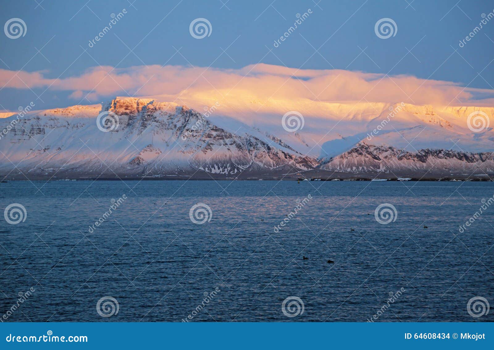 Esja at sunset stock photo. Image of natural, nature - 64608434