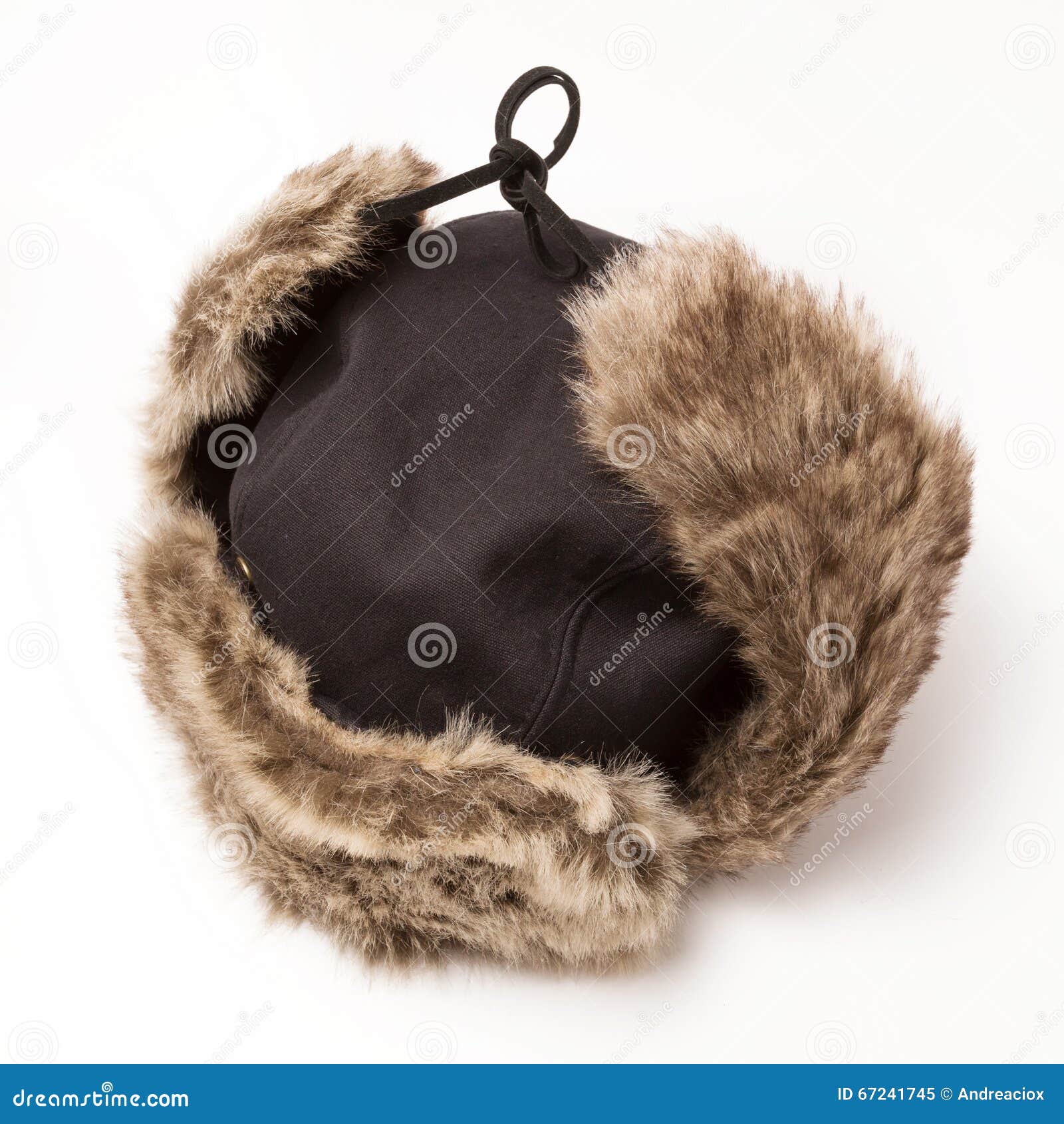 Eskimo Hat Isolated on White Stock Image - Image of knit, cold: 67241745