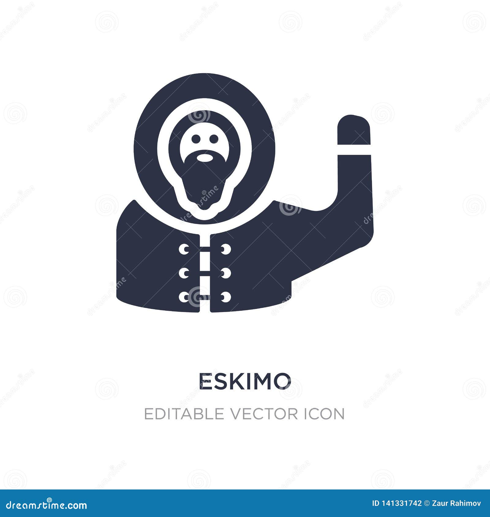 Eskimo Icon Vector Isolated On White Background, Eskimo Sign , Snowy ...
