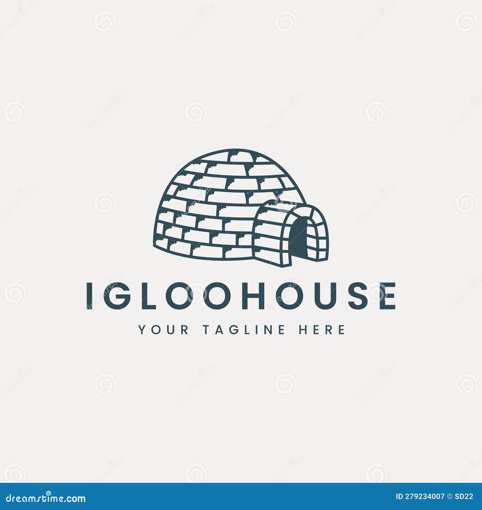 Eskimo Igloo House Logo Vector Design Illustration Template Creative ...
