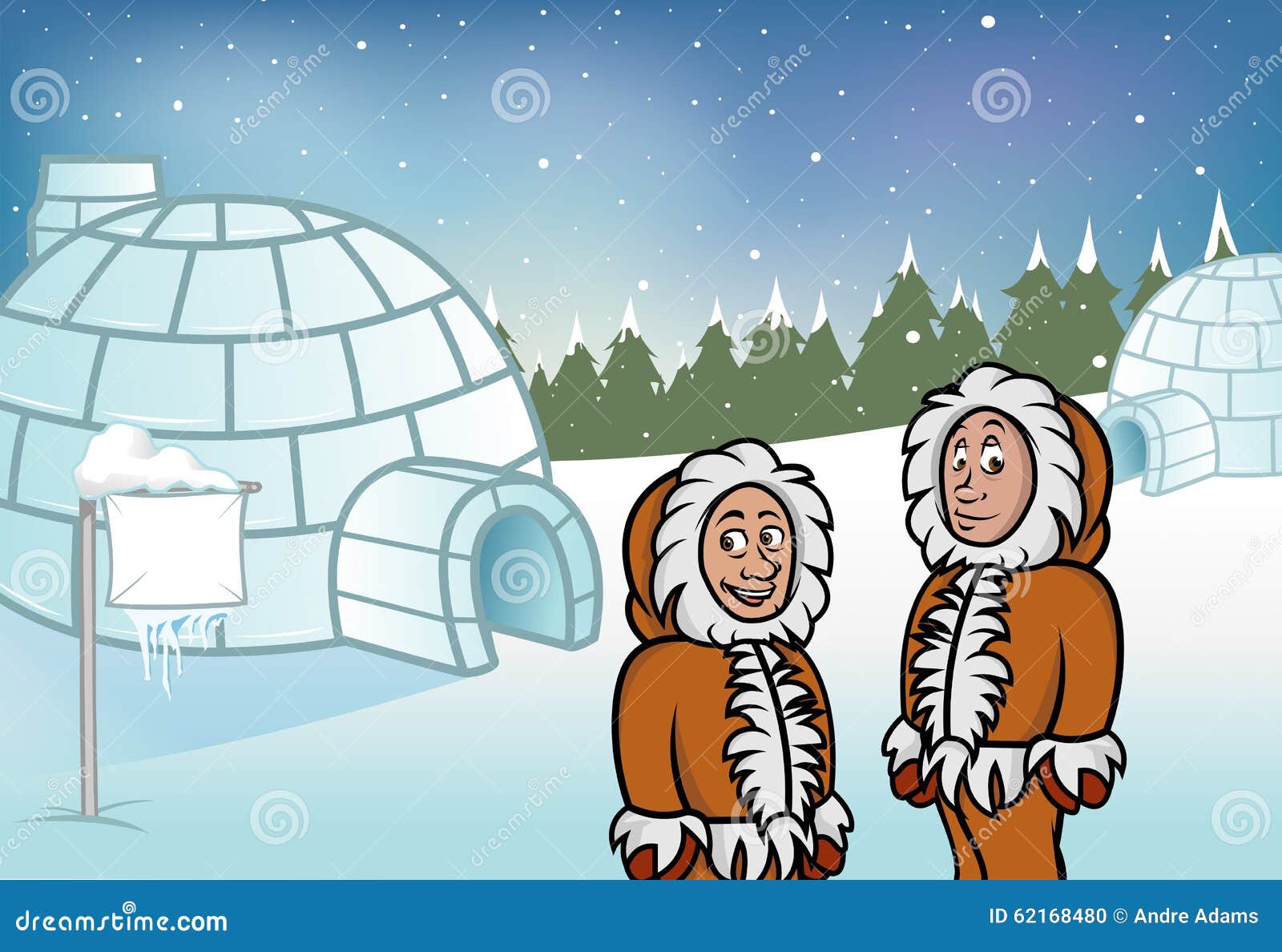 Eskimo igloos stock vector. Illustration of real, estate - 62168480