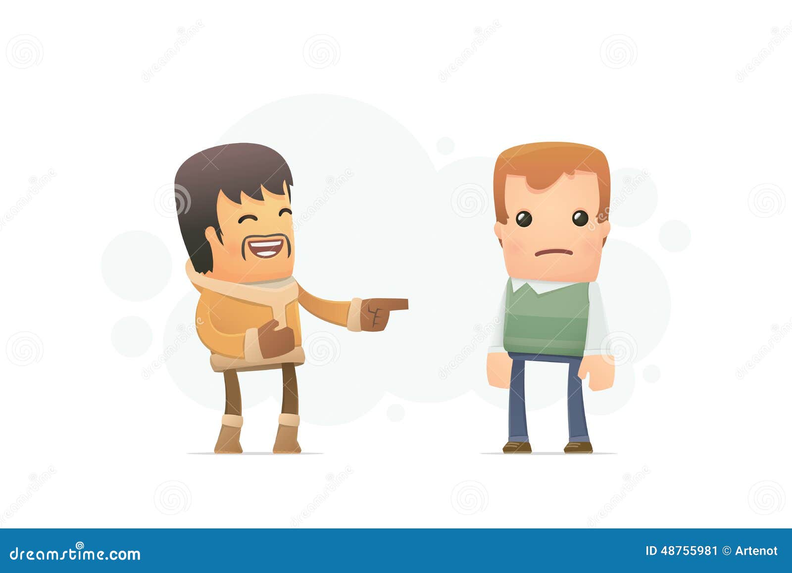 Eskimo Laughing Poor Health Citizen Stock Illustration - Illustration ...