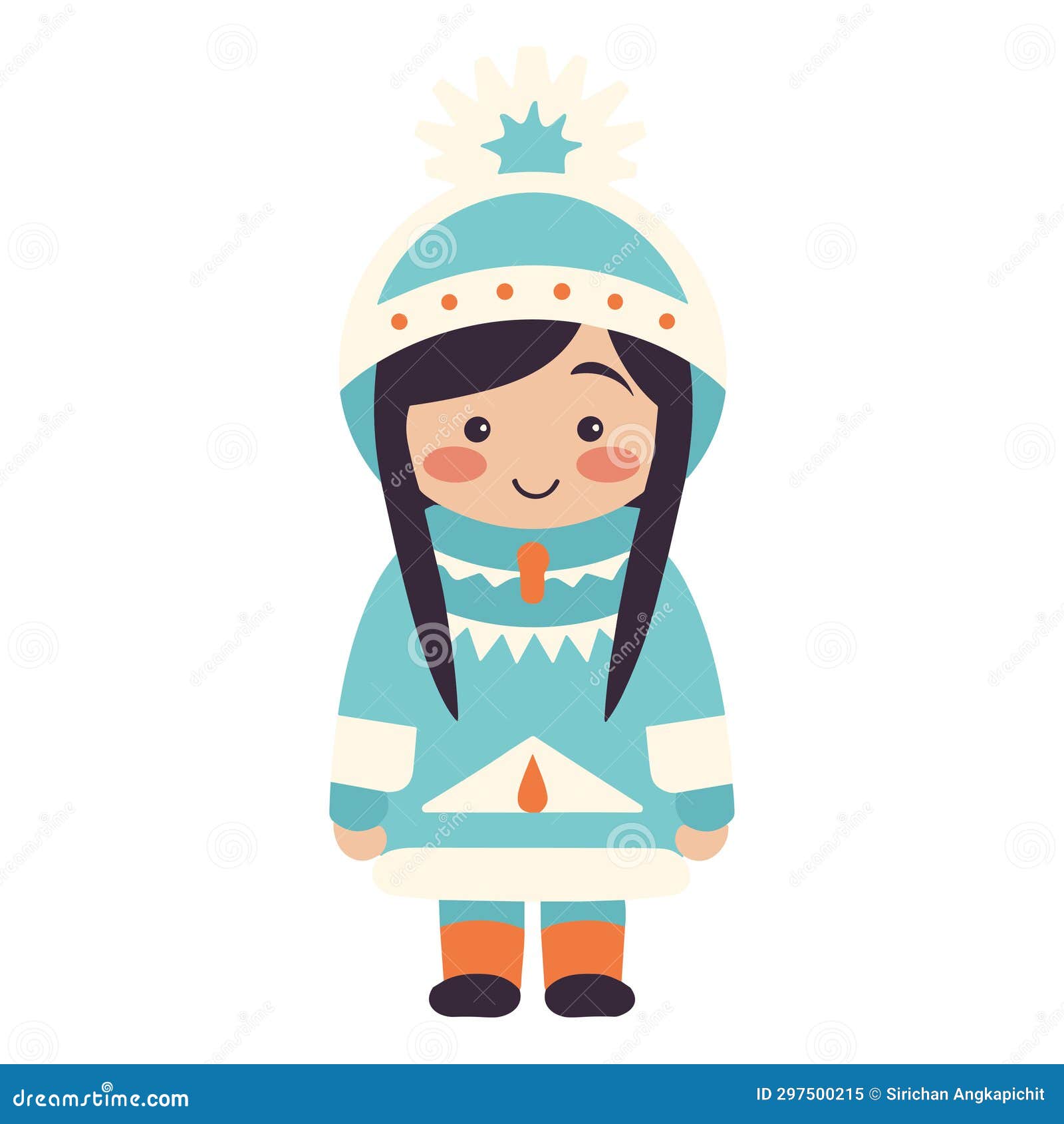 Kids Wear Labels. Cartoon Characters. Mermaid, Moon Crescent, Co Vector ...