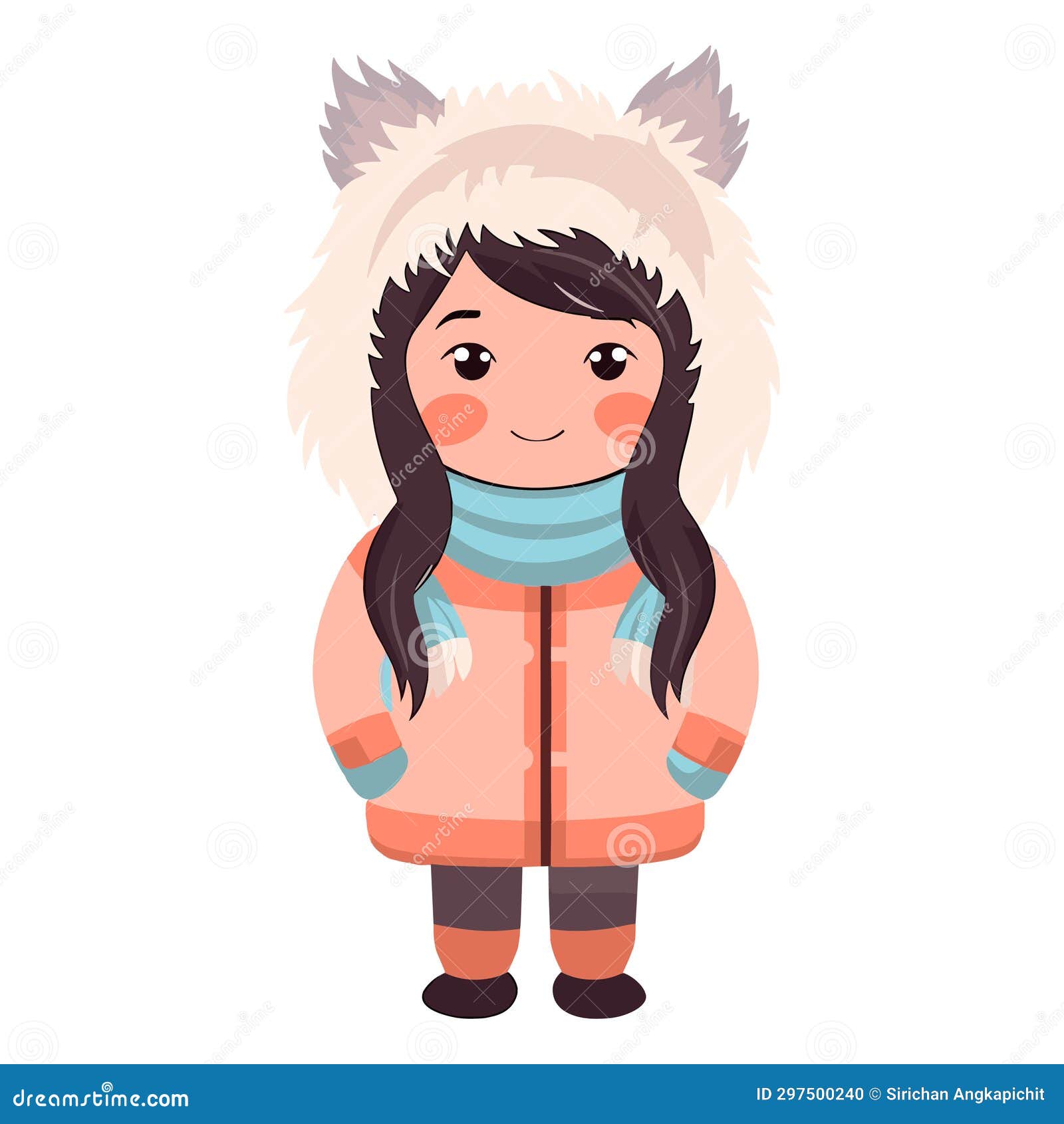 Kids Wear Labels. Cartoon Characters. Mermaid, Moon Crescent, Co Vector ...