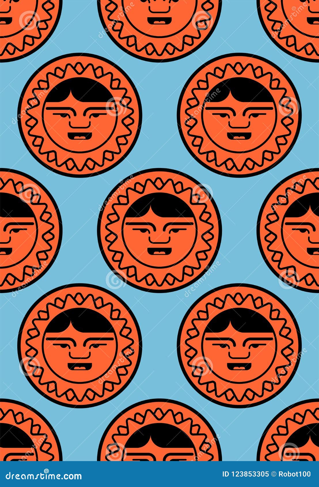 Eskimo Pattern. Inuit Background Stock Vector - Illustration of ...