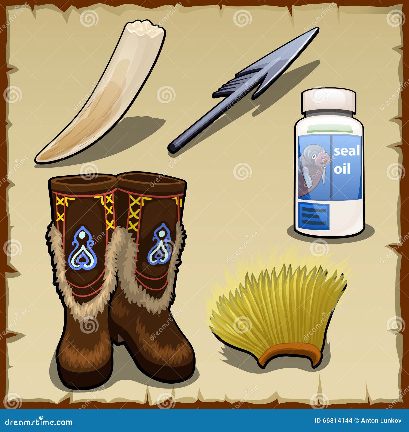 Inuit Seal Hunting Traditions Featuring Hunters Setting Out On The Ice ...