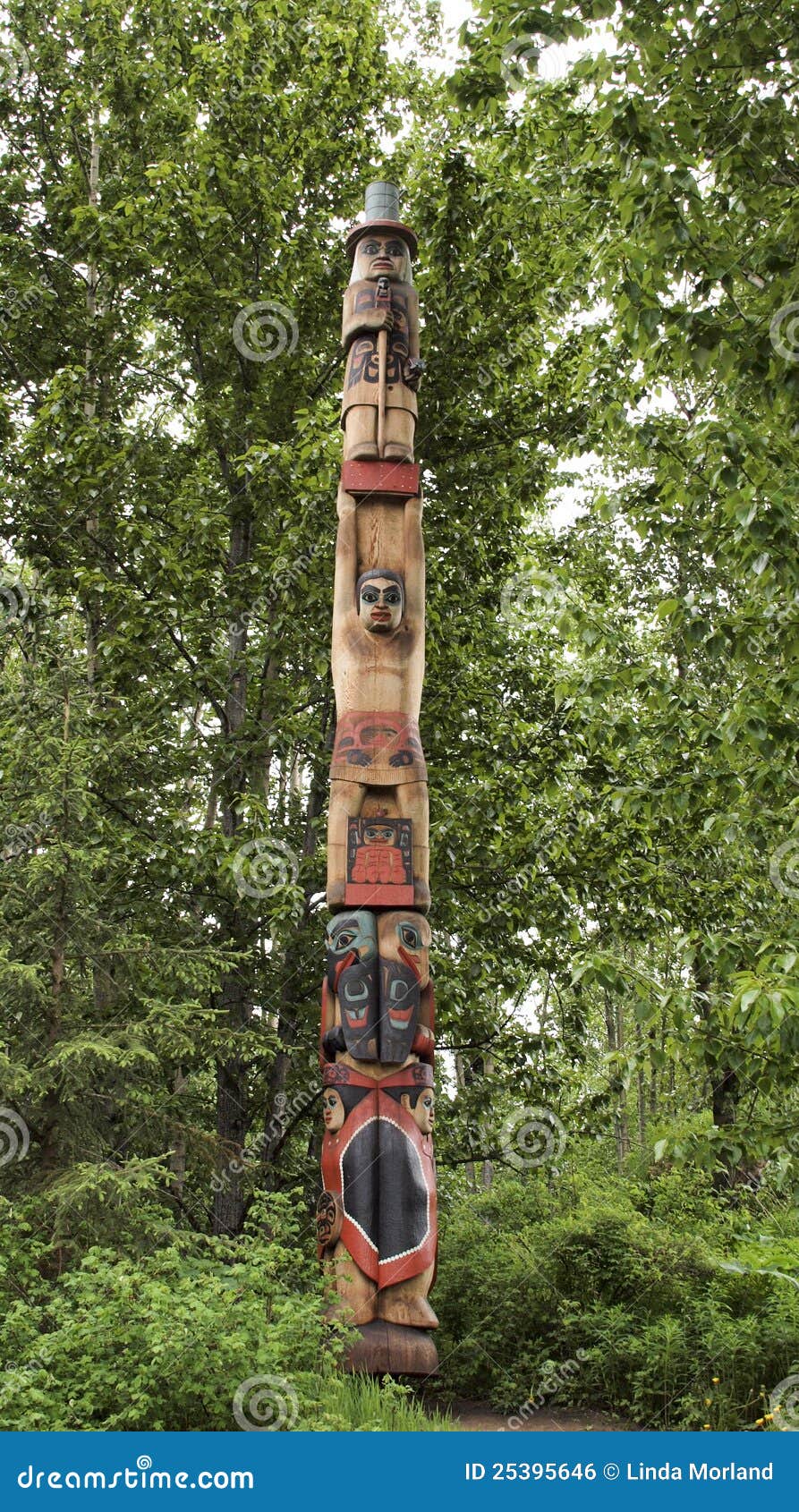 Eskimo totem pole stock photo. Image of tree, details - 25395646