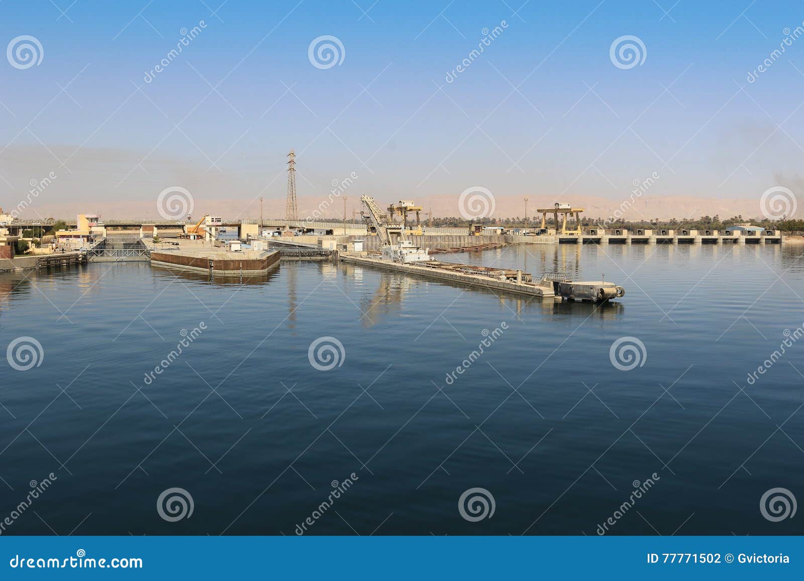 Esna Damn and Locks in Egypt Stock Photo - Image of passage, nile: 77771502